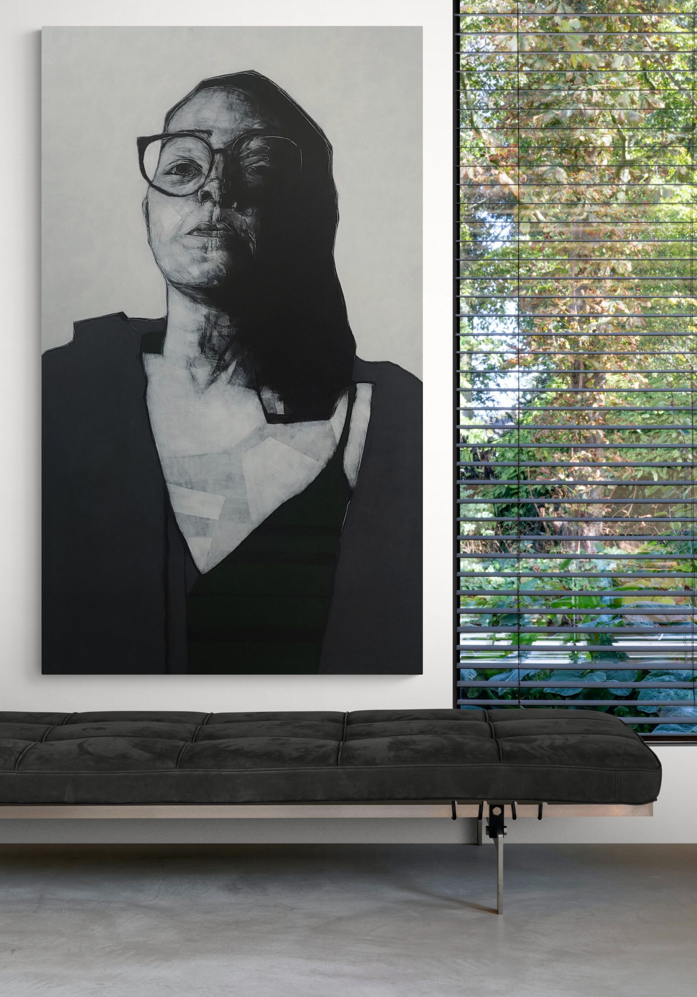 Andrzej Farfulowski - Autoretrato con gallo muerto - Artevistas gallery